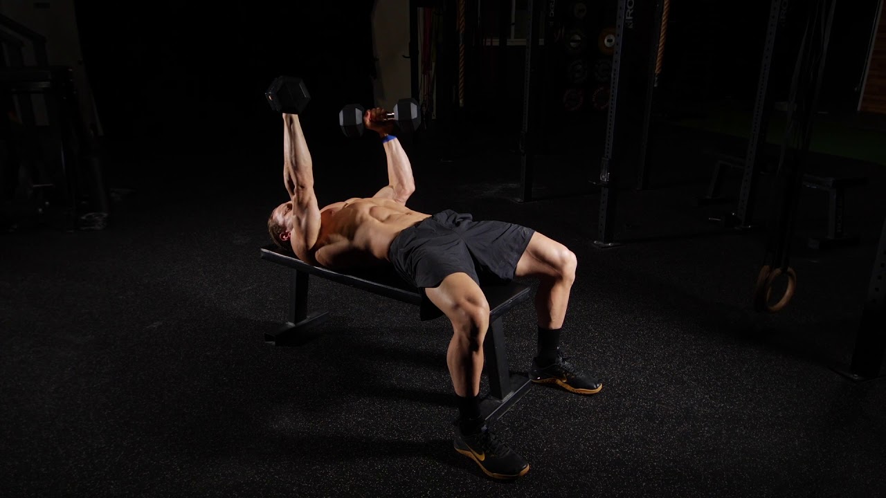 Alternating Dumbbell Bench Press (Top Down)