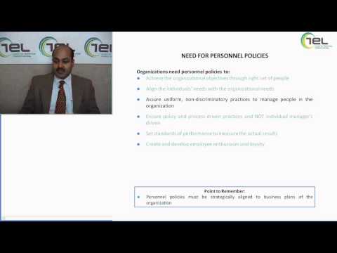 Definition,Procedure and Needs of Personnel Policies