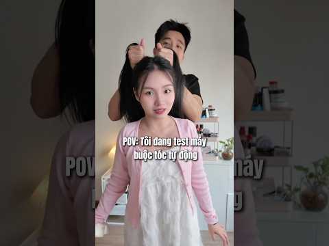 +1 máy buộc tóc chạy bằng cơm???? #datlalalinh #shorts