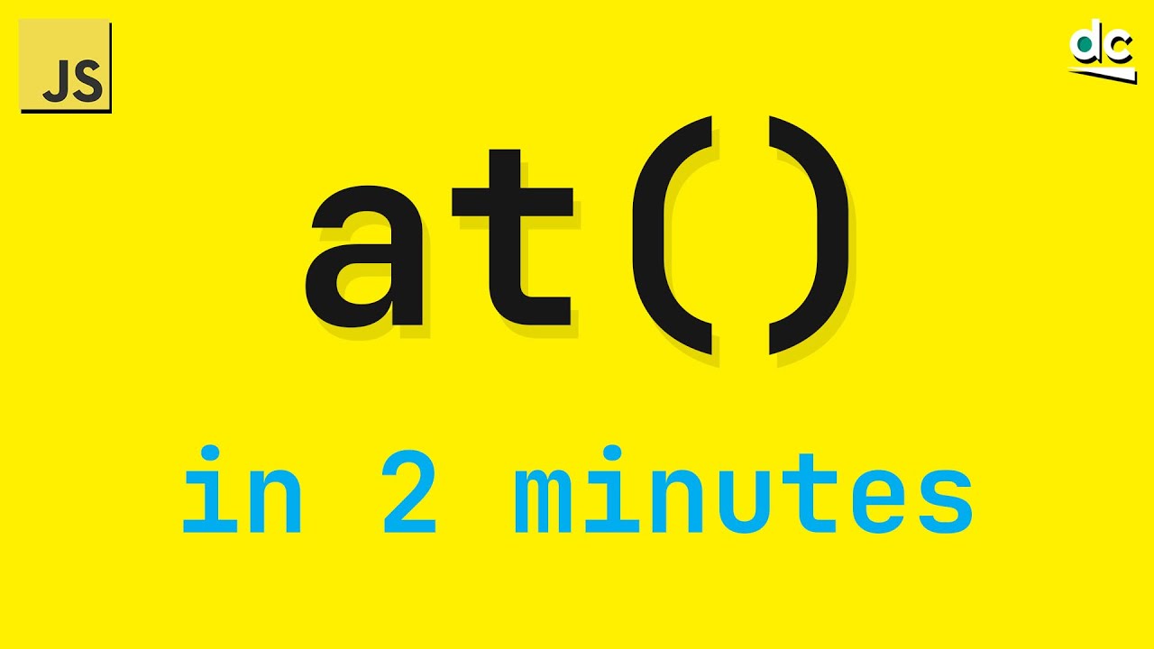 A *New* Way To Get Item By Index - JavaScript Array At (In 2 Mins)