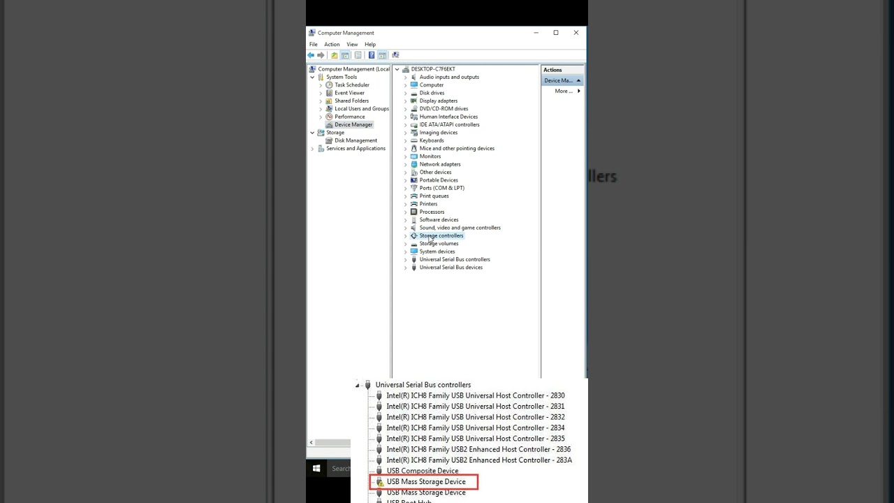 How to storage controllers Driver update in windows10