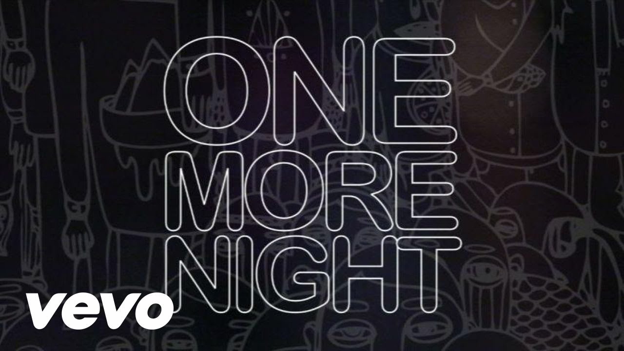 Maroon 5 - One More Night (Lyric Video)