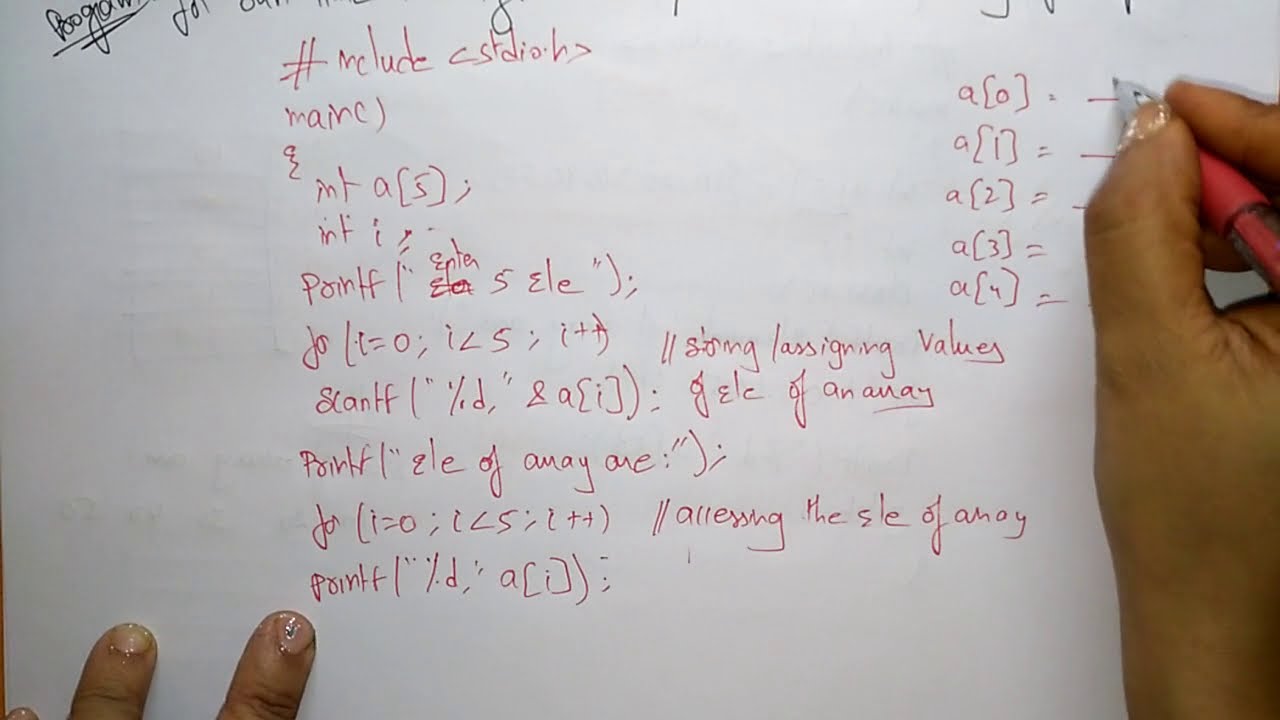 arrays in c programming | One Dimensional | Compile Time |  C Programming | Lec-32