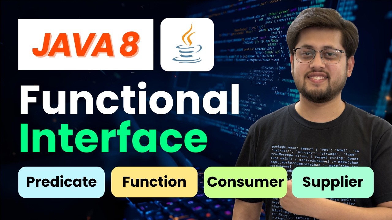Java 8 Functional Interface Tutorial | Predicate, Function, Consumer, Supplier