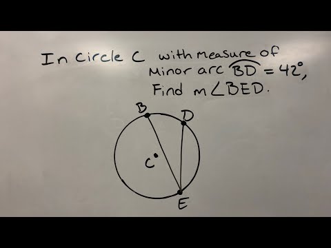 How to Find the Measure of Inscribed Angle of Circle