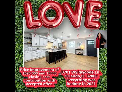 Price Improvement of $625,000 and $5000 closing cost contribution with accepted offer.