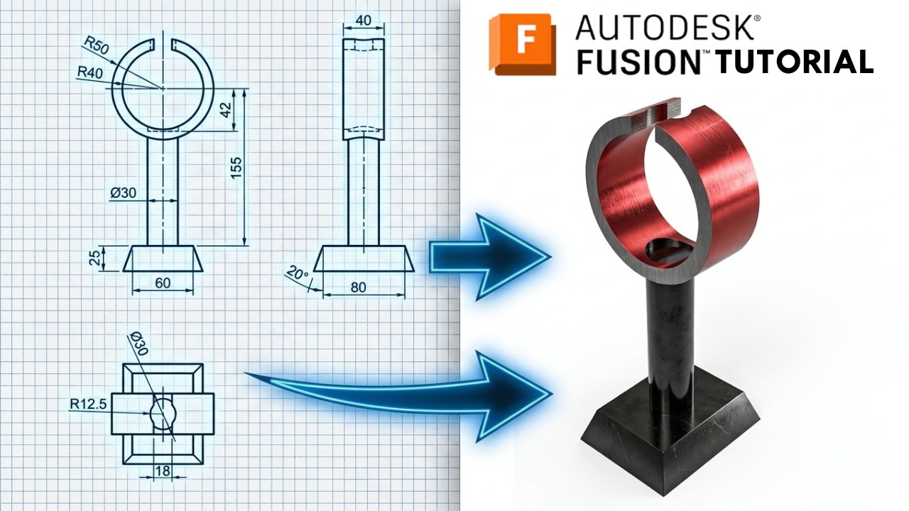 Fusion 360 From Zero | Beginner Step-by-Step Modeling Tutorial #21