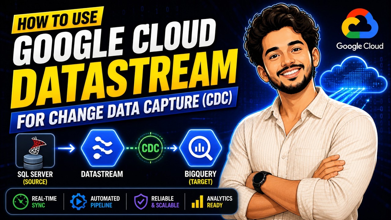 How to Set Up Google Cloud Datastream | Change Data Capture (CDC) Step-by-Step