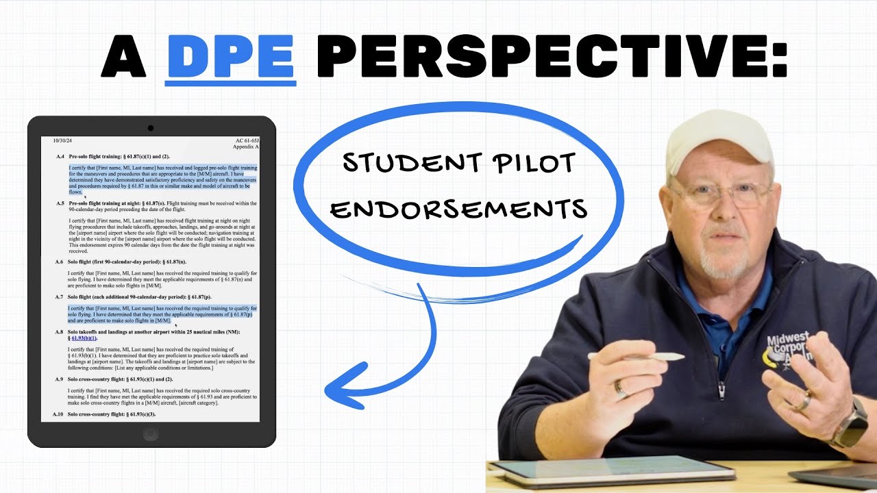 Student Pilot Endorsements
