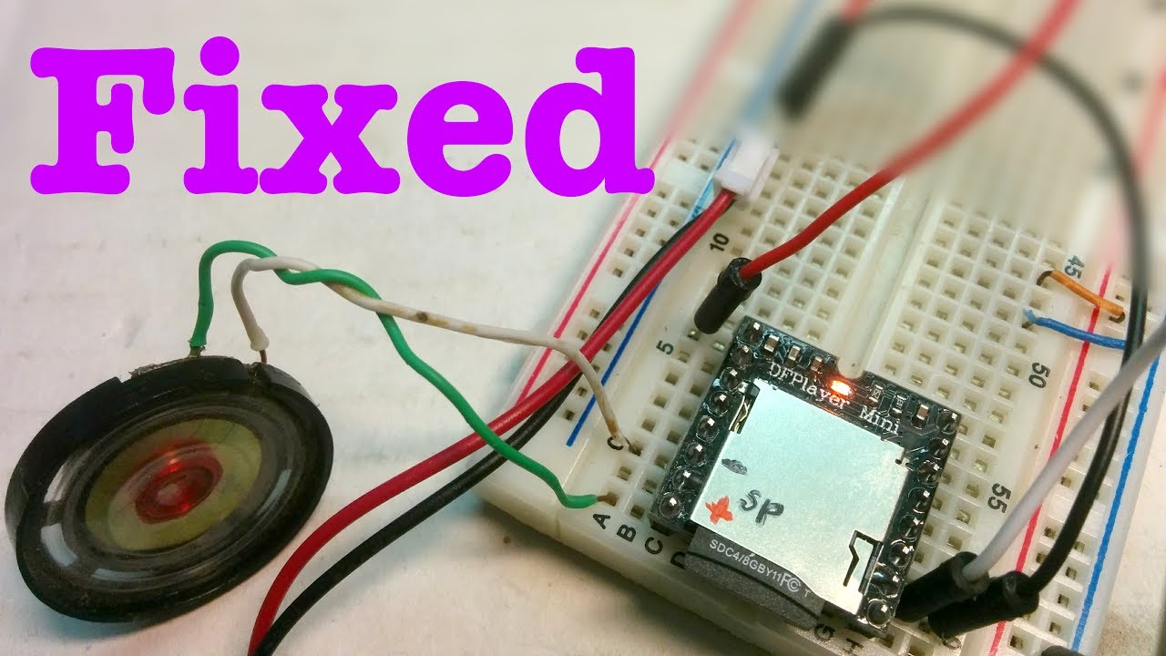 Fixing DFPlayer Mini with no sound