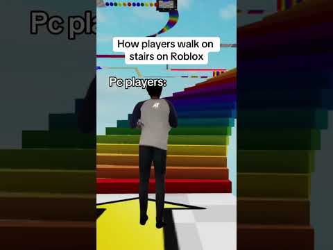 How Players Walk on Stairs on Roblox: