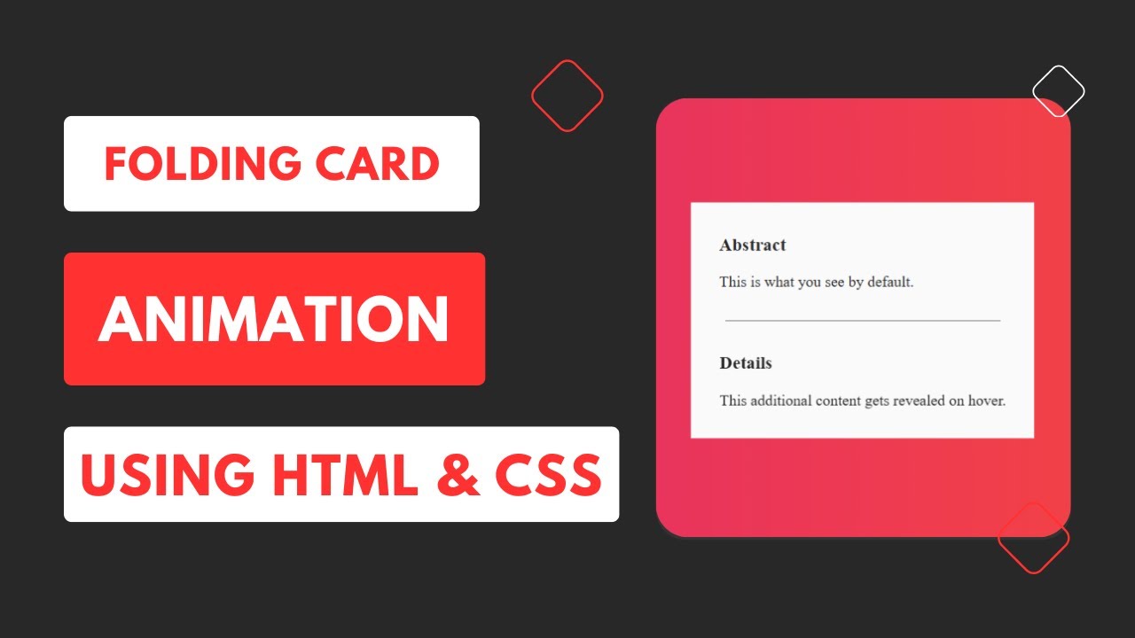 Info Card Animation | HTML CSS