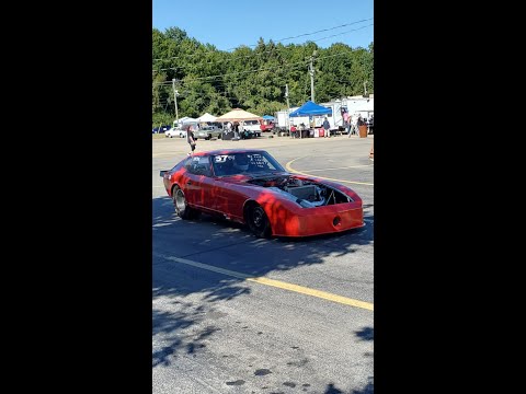 Nivlac57 Datsun Drag Race Car Gets Out of Shape on the Drag Strip #shorts