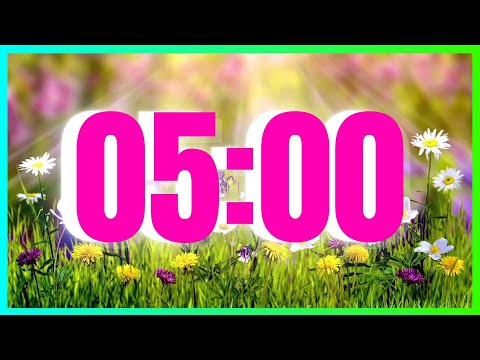 5 Minute Timer Spring | Flowers - Classroom - Music |