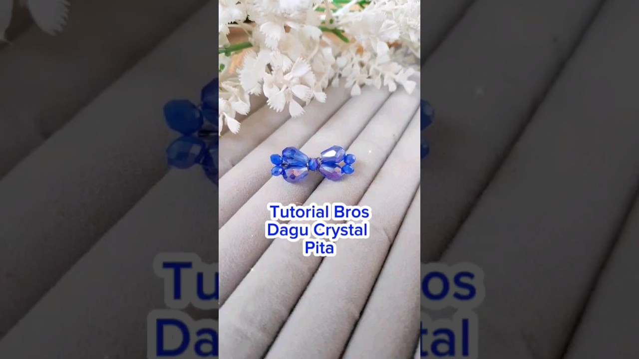 TUTORIAL BROS DAGU CRYSTAL PITA #diy #shortvideo #aksesoris #brooch #video #diytutorial #mutiara