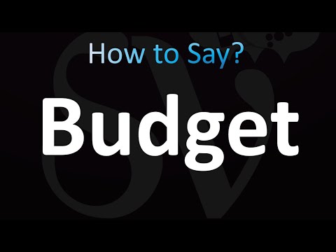 How to Pronounce Budget (correctly!)