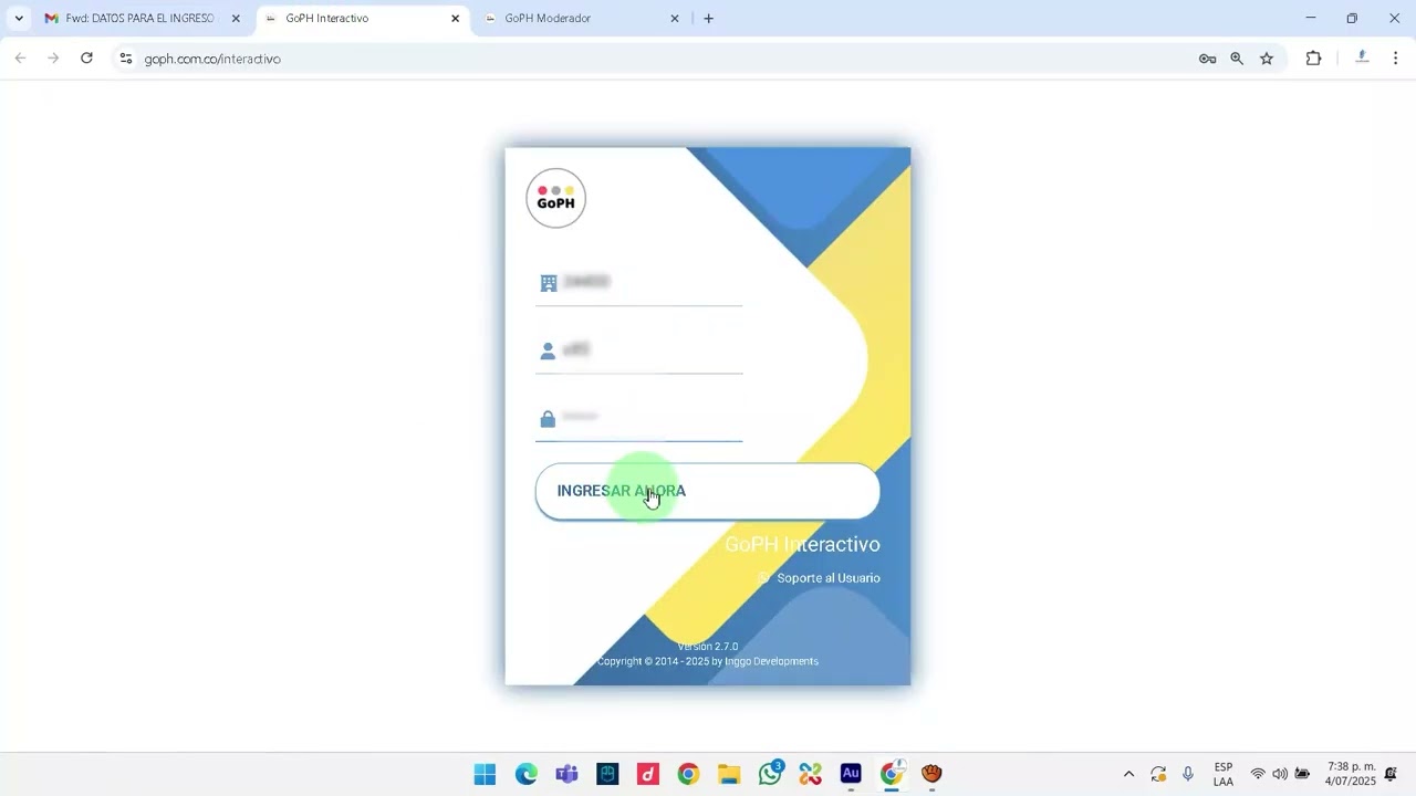Tutorial para ingreso a asamblea virtual