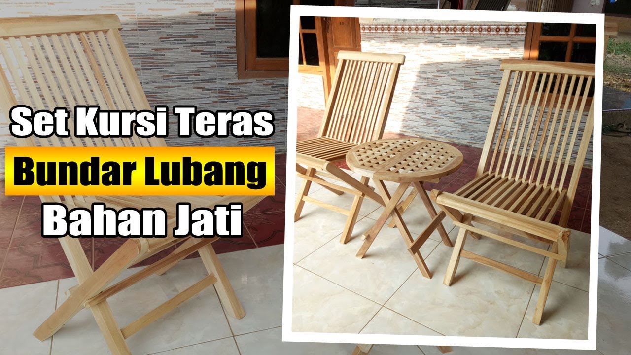 SET MEJA KURSI TERAS LIPAT KAYU JATI SET MEJA LIPAT TERAS TAMU MINIMALIS RUMAH MENTAH BELUM WARNA