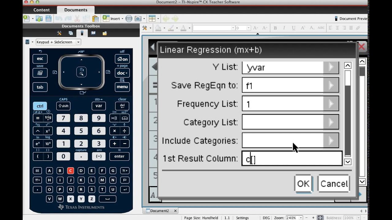 Bivariate Stats example GDC