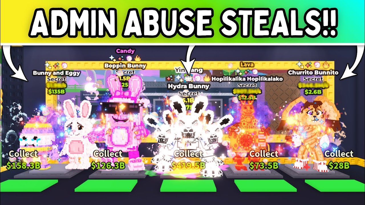 I STOLE THE CRAZIEST BRAINROTS FROM EASTER ADMIN ABUSE!! *INSANE!!!* Steal a Brainrot ROBLOX!