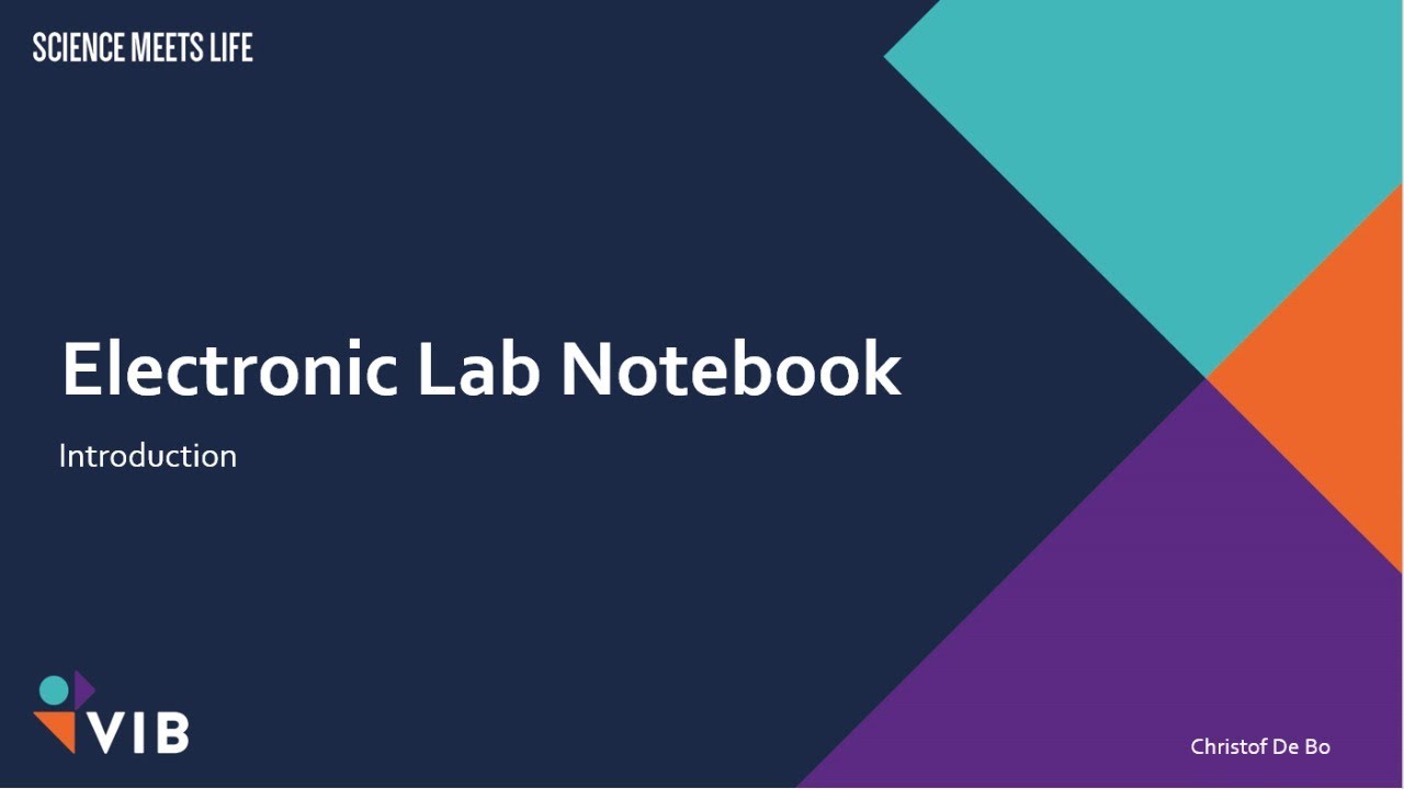 Electronic Lab Notebook Introduction