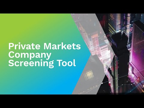 Private Markets Company Screening Tool