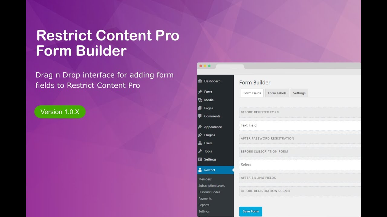 Add custom fields to Restrict Content Pro [NO CODE]