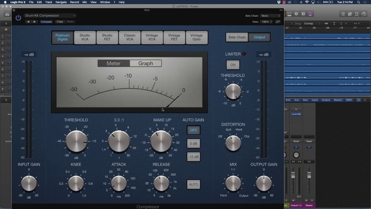 Logic Pro X Tutorial: Using Compression on the Kick Drum