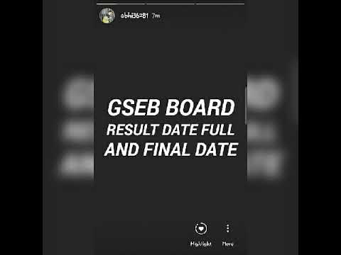 Gseb board result date ssc class 10 English medium