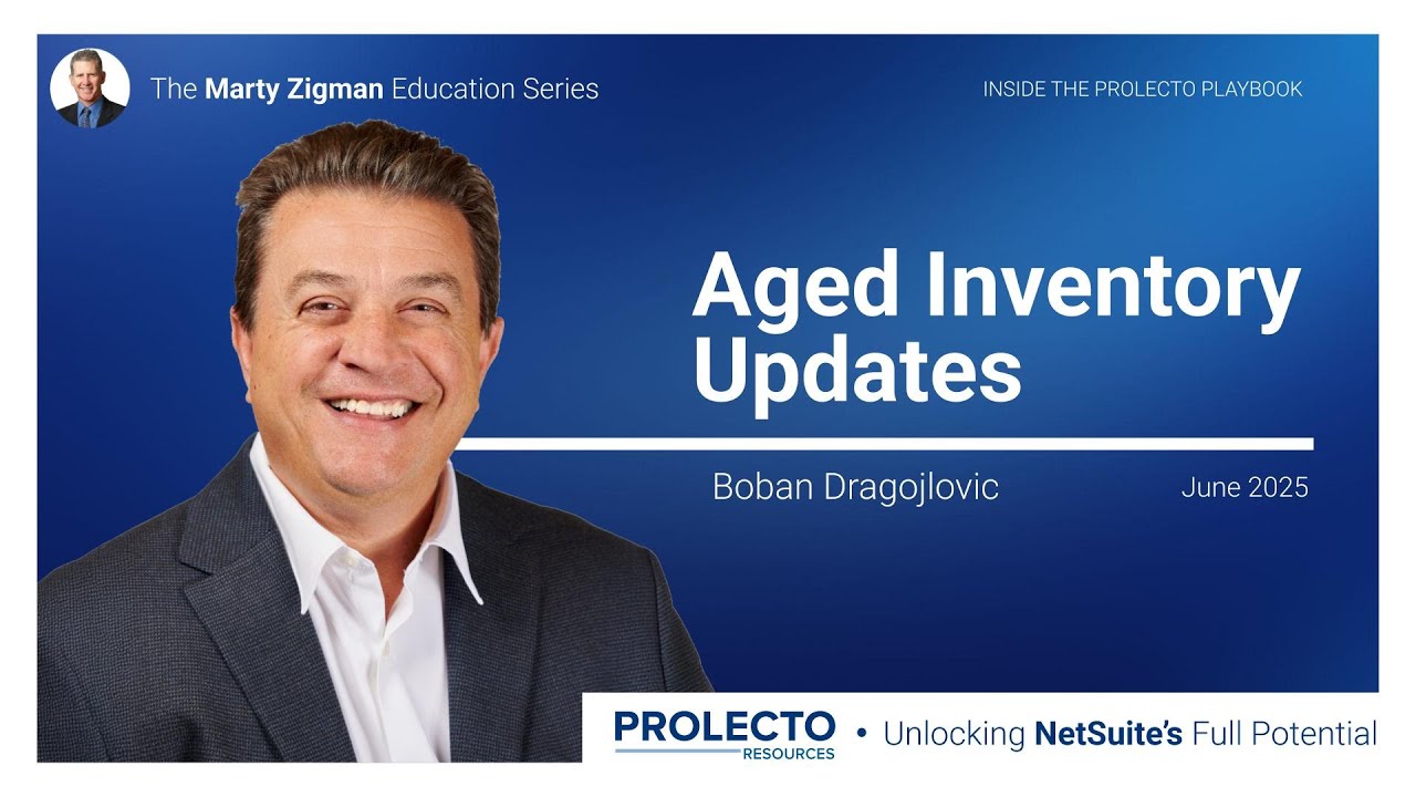 NetSuite Inventory Aging Demonstration Video