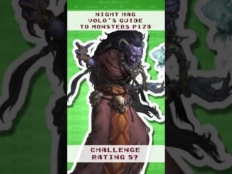 Exposed D&D 5e Night Hag Challenge Rating #Shorts