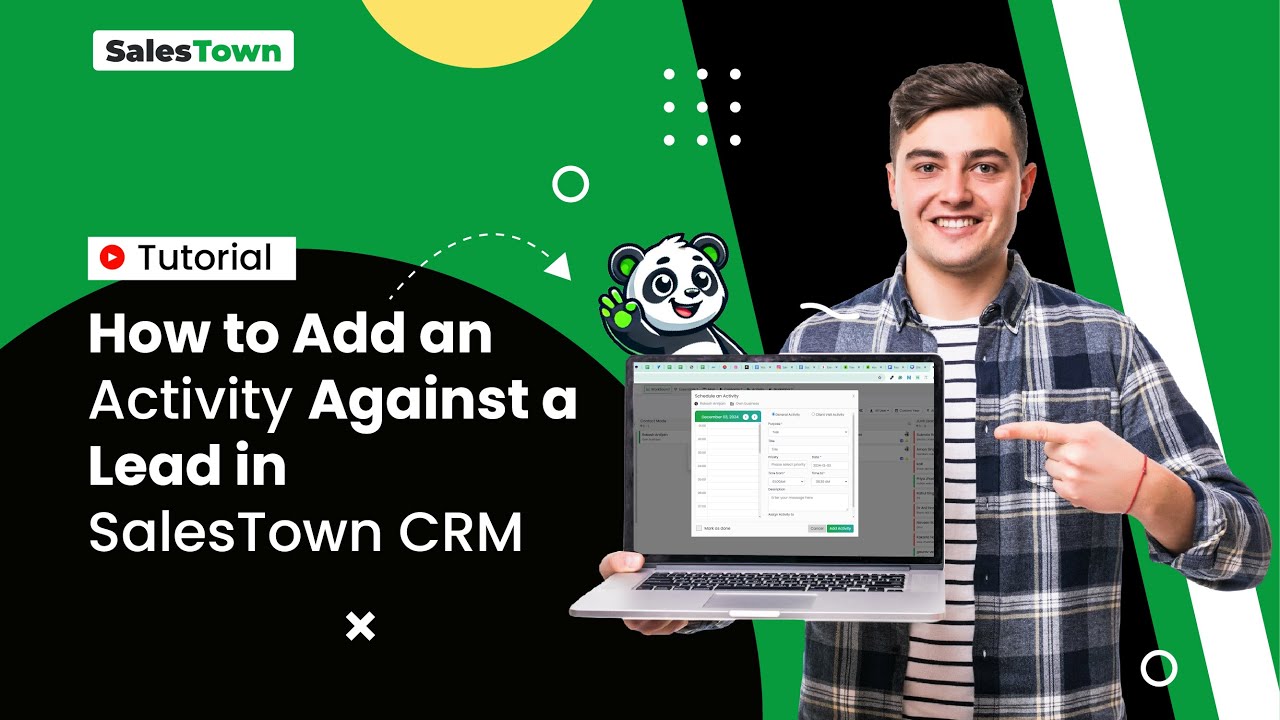How to Add an Activity Against a Lead in #SalesTown #CRM #tutorial