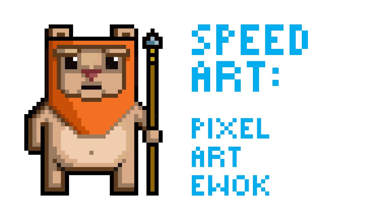 Speed Art: Pixel Art Ewok