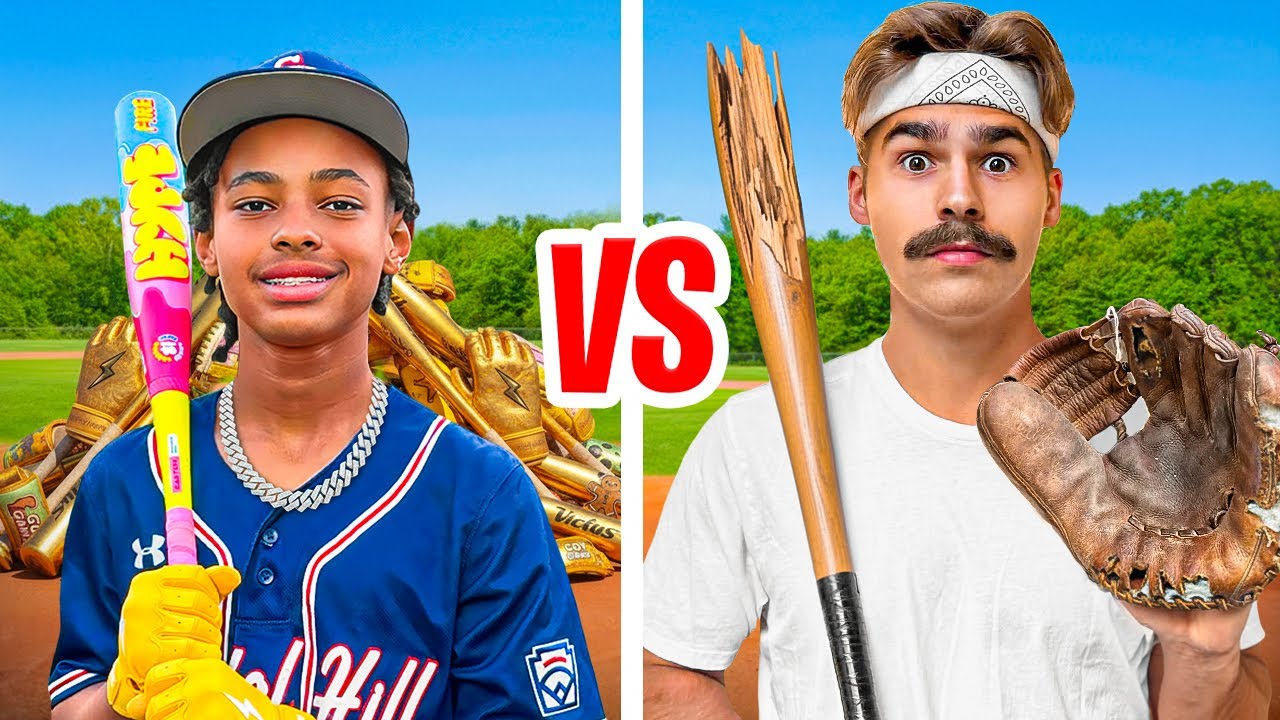 Little Leaguer with $10,000 Gear VS Adult with $10 Gear