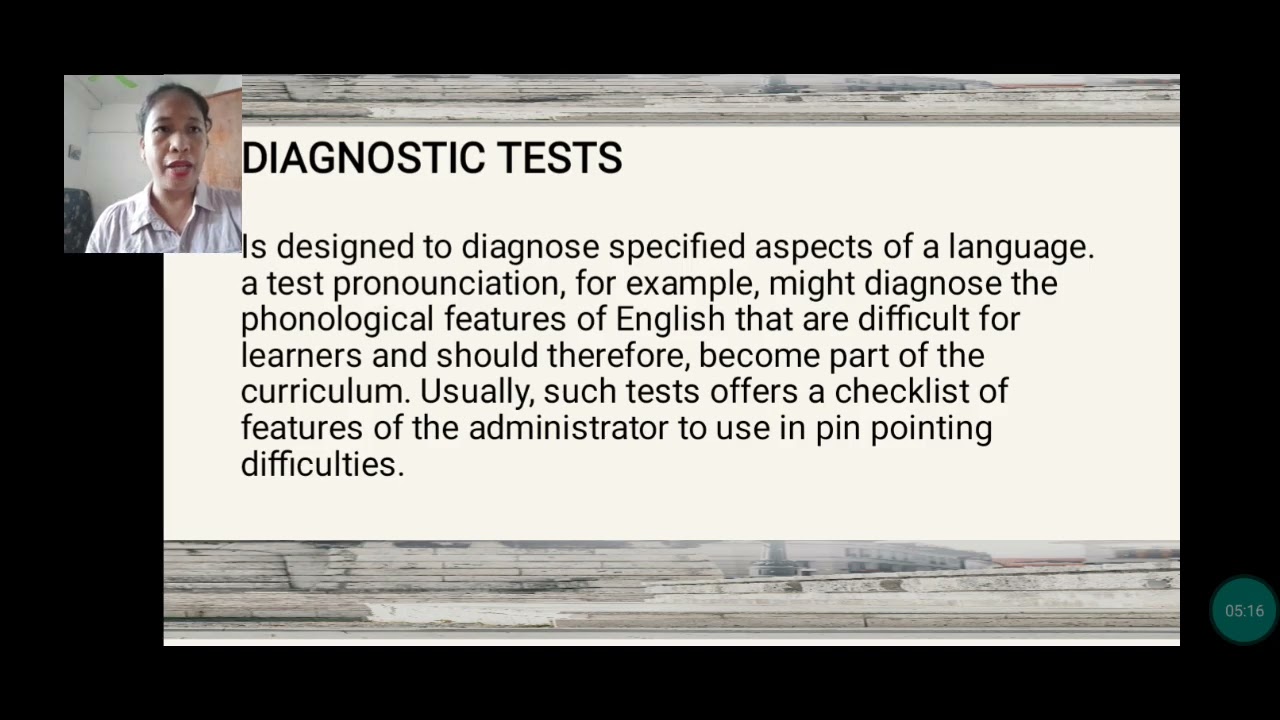 Chapter 3: DESIGNING CLASSROOM LANGUAGE TESTS