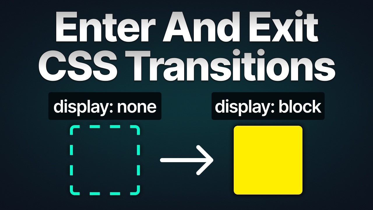 Animate Entry And Exit Transitions With Modern CSS