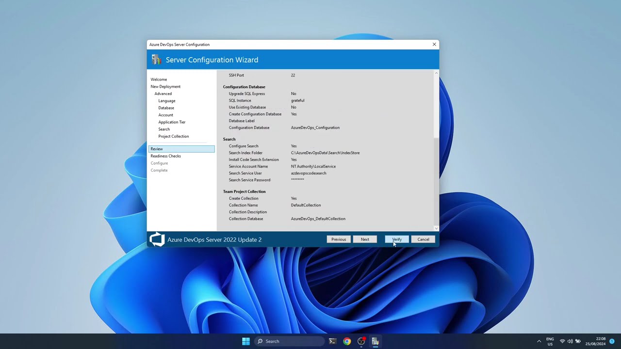 Installing Azure DevOps Server Express 2022