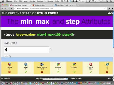 CSS-Tricks Screencast #99: Overview of HTML5 Forms Types, Attributes, and Elements
