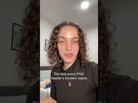 The tool for every PhD/Master’s Student