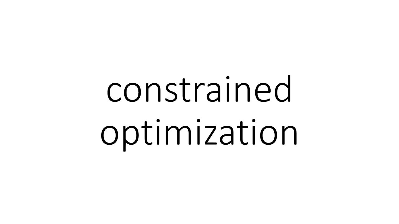 constrained optimization in PyTorch