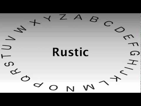 SAT Vocabulary Words and Definitions — Rustic