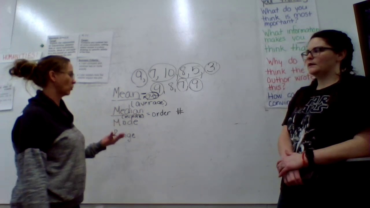 Mean, median, mode, and range lesson for fifth graders at Harrison Hill Elementary!