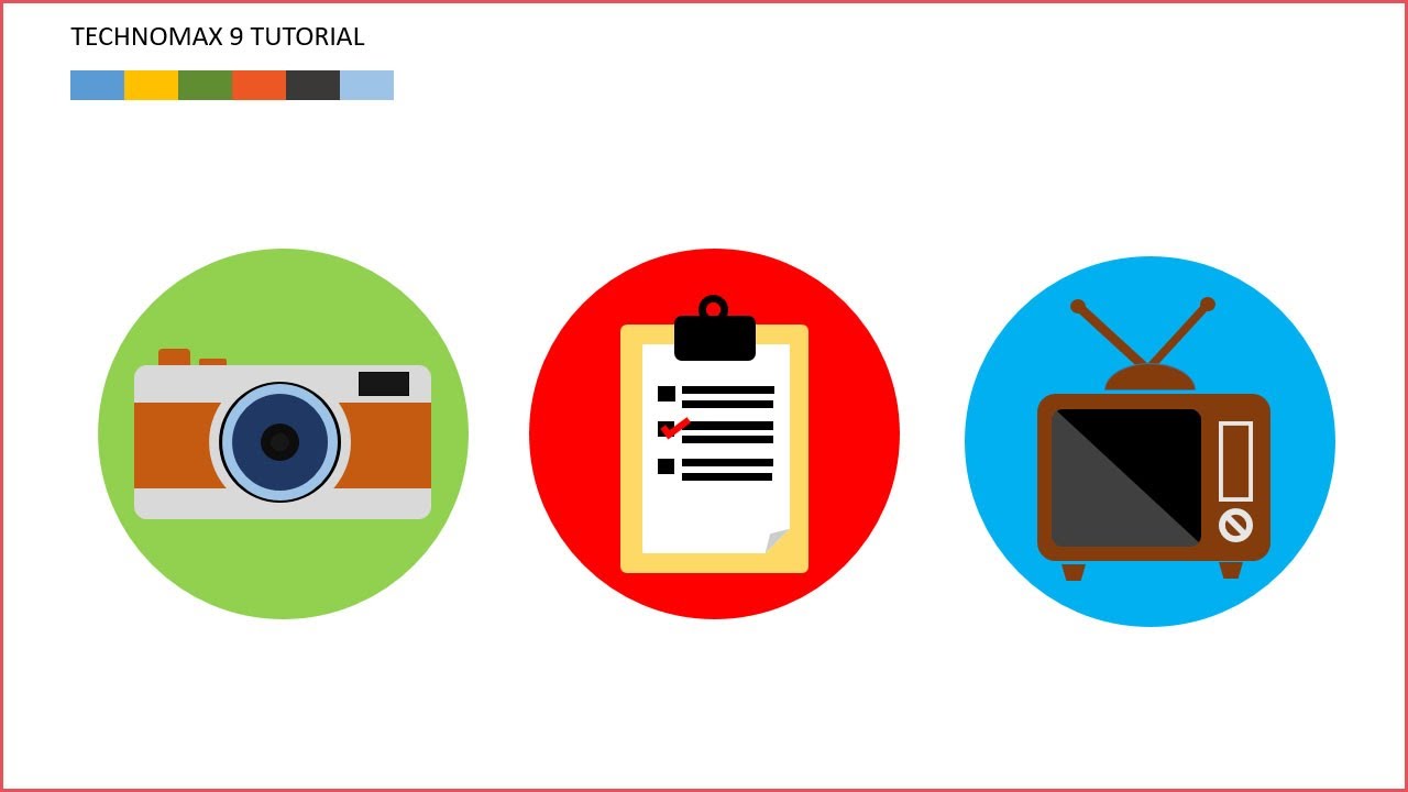 Flat icons tutorial Powerpoint
