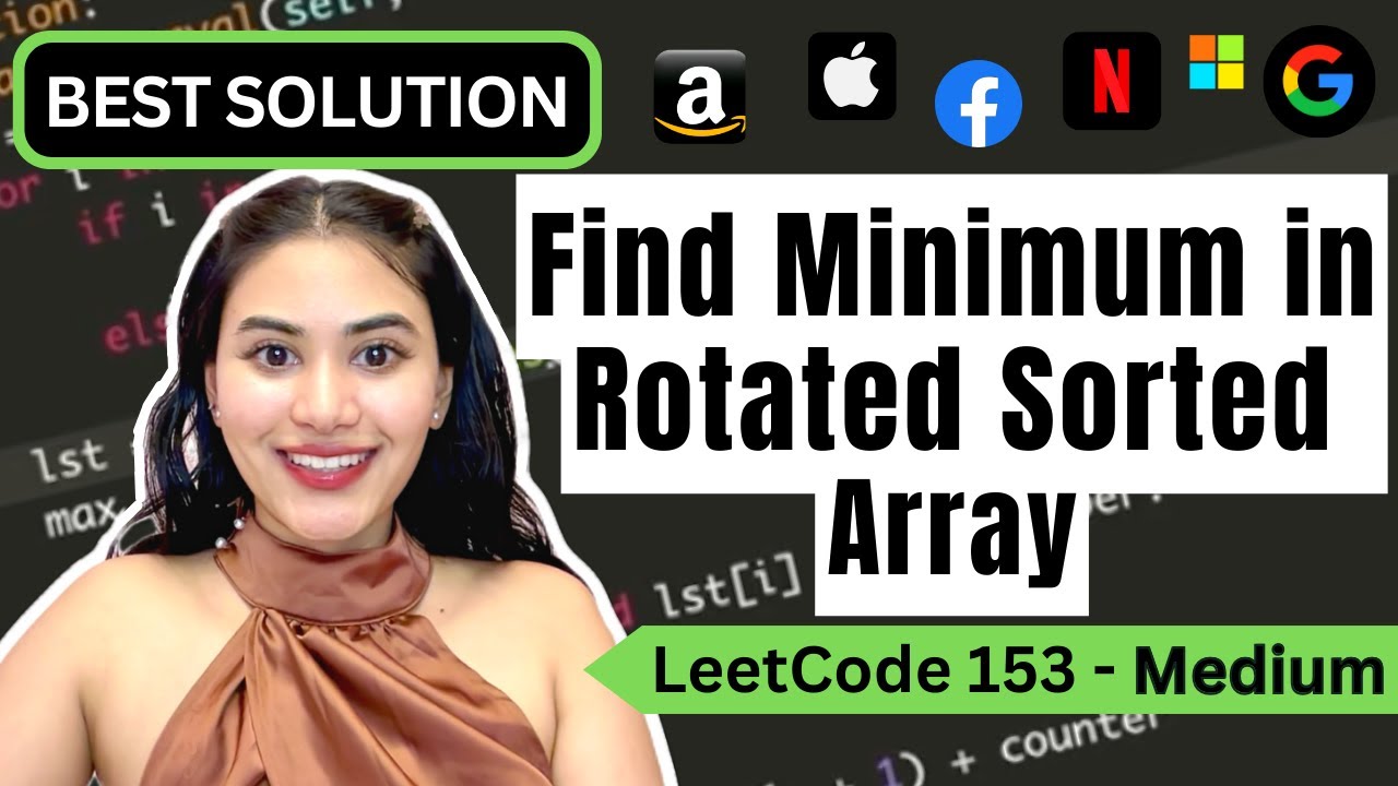 Find Minimum in Rotated Sorted Array - LeetCode 153 - Python (Iterative and Recursive!)