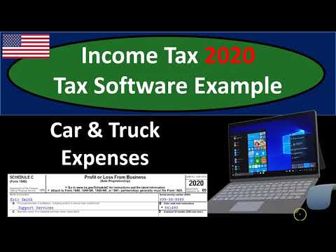 Software Example Car & Truck Expenses 640 Income Tax 2020