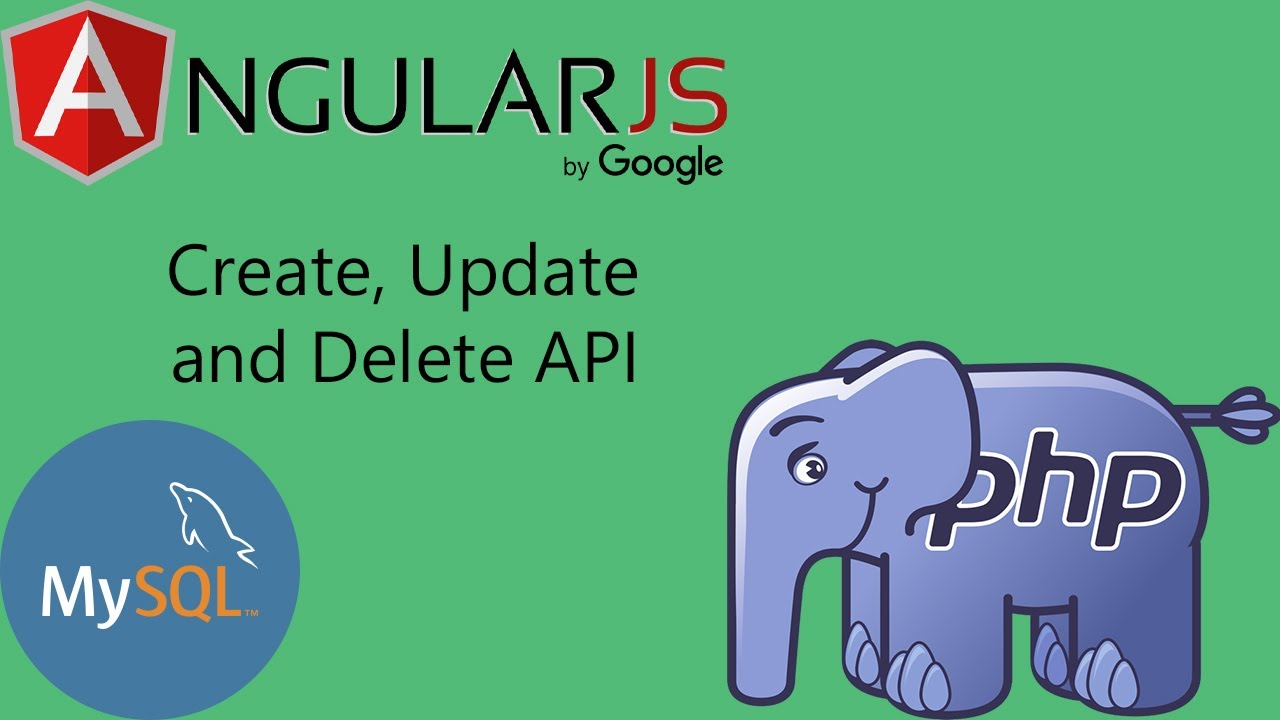 Simple Angular JS, PHP and MySQL based Web API