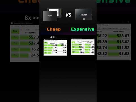 Cheap vs Expensive SSD Speed test