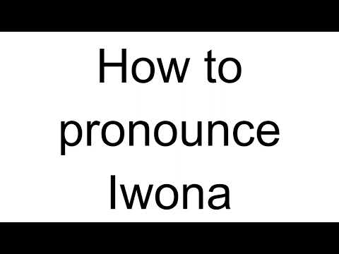 How to Pronounce Iwona (Polish)