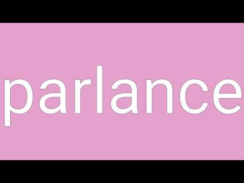 Parlance Definition & Meaning