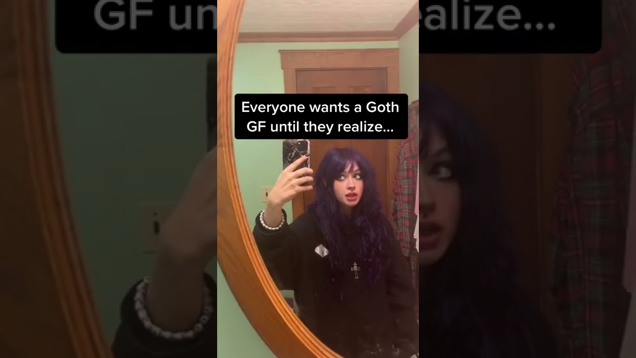 cute goth gf tiktok wihct